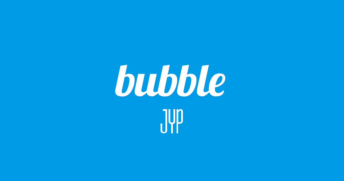 JYP bubble | DearU Web STORE
